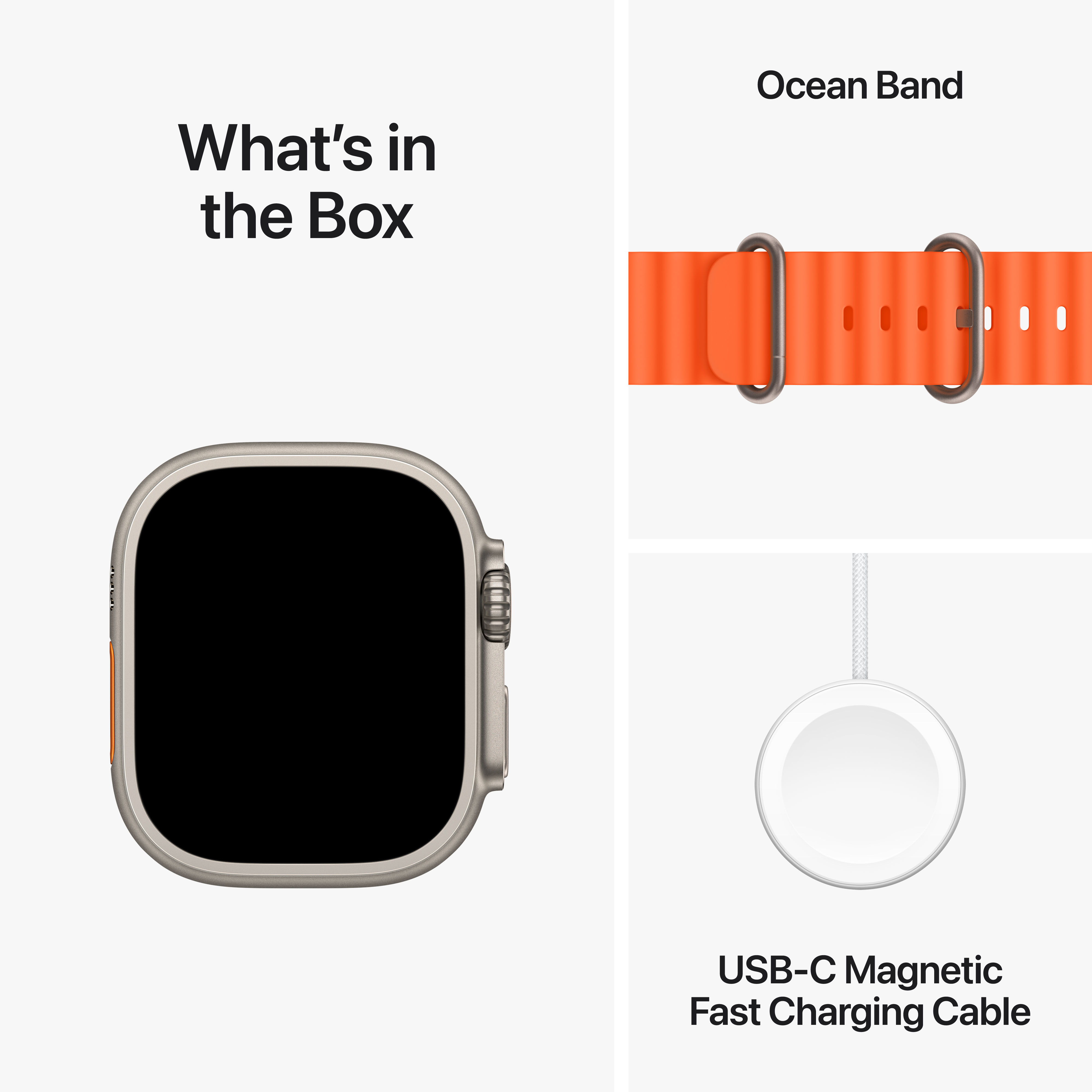 Apple Watch Ultra 2 med Havsband Orange Apple Watch Ultra 2 med Havsband Orange